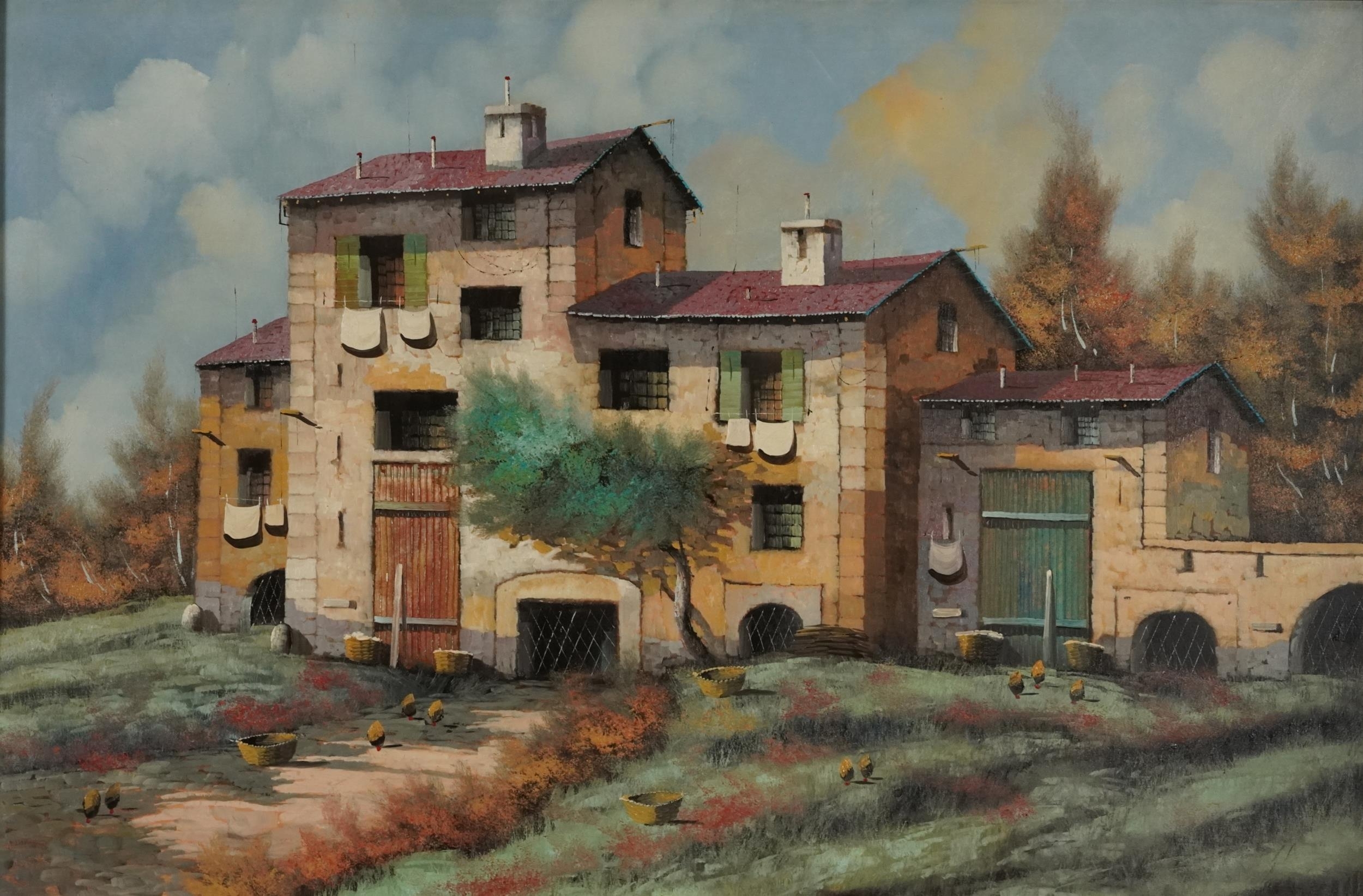 Guido Borelli | Guido Borelli - Continental building with chickens ...