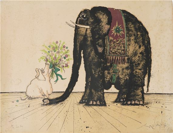 Ronald Searle | Ronald Searle - Elephant | MutualArt