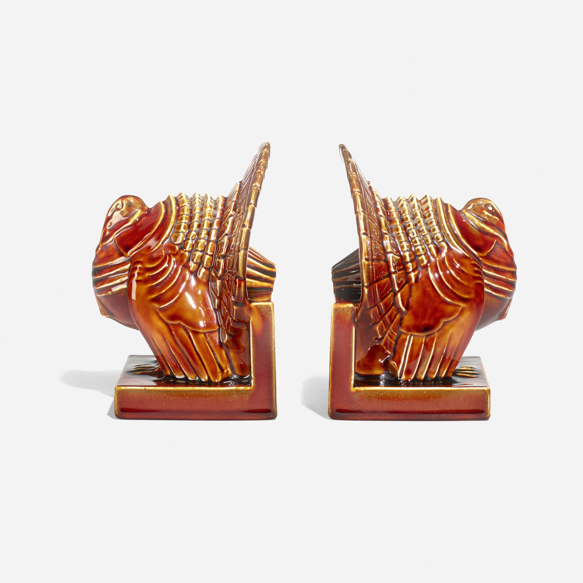 Arthur Conant | Fine and Rare Coromandel production turkey bookends ...
