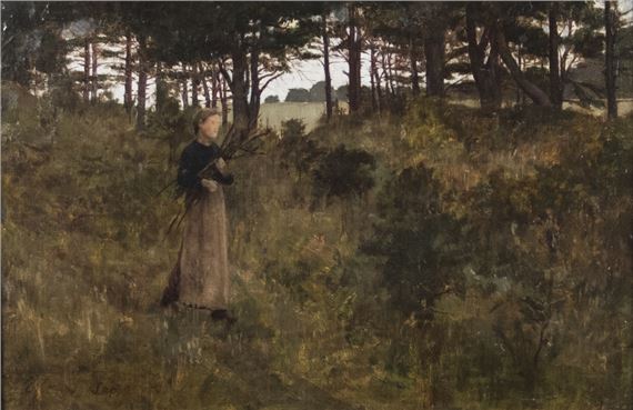 Maud Raphael Jones | Jones, Maud Raphael: Holzsammlerin in der Heide ...