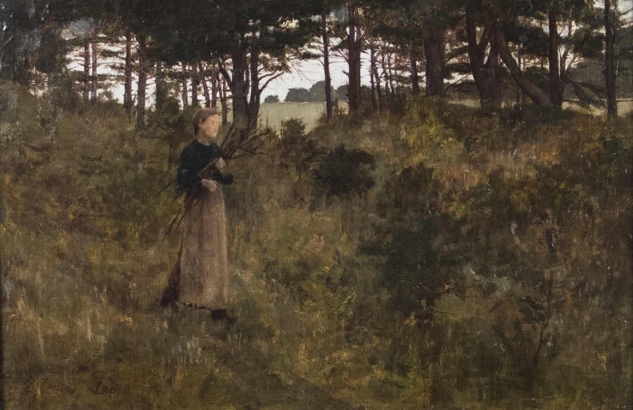 Maud Raphael Jones | Jones, Maud Raphael: Holzsammlerin in der Heide ...