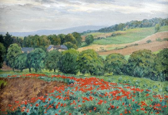 Carl Nonn | Nonn, Carl: Mohnfeld in der Eifel | MutualArt
