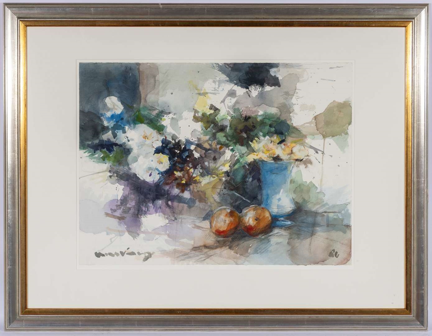 Kees Verwey | A still life with flowers and fruit (1980) | MutualArt