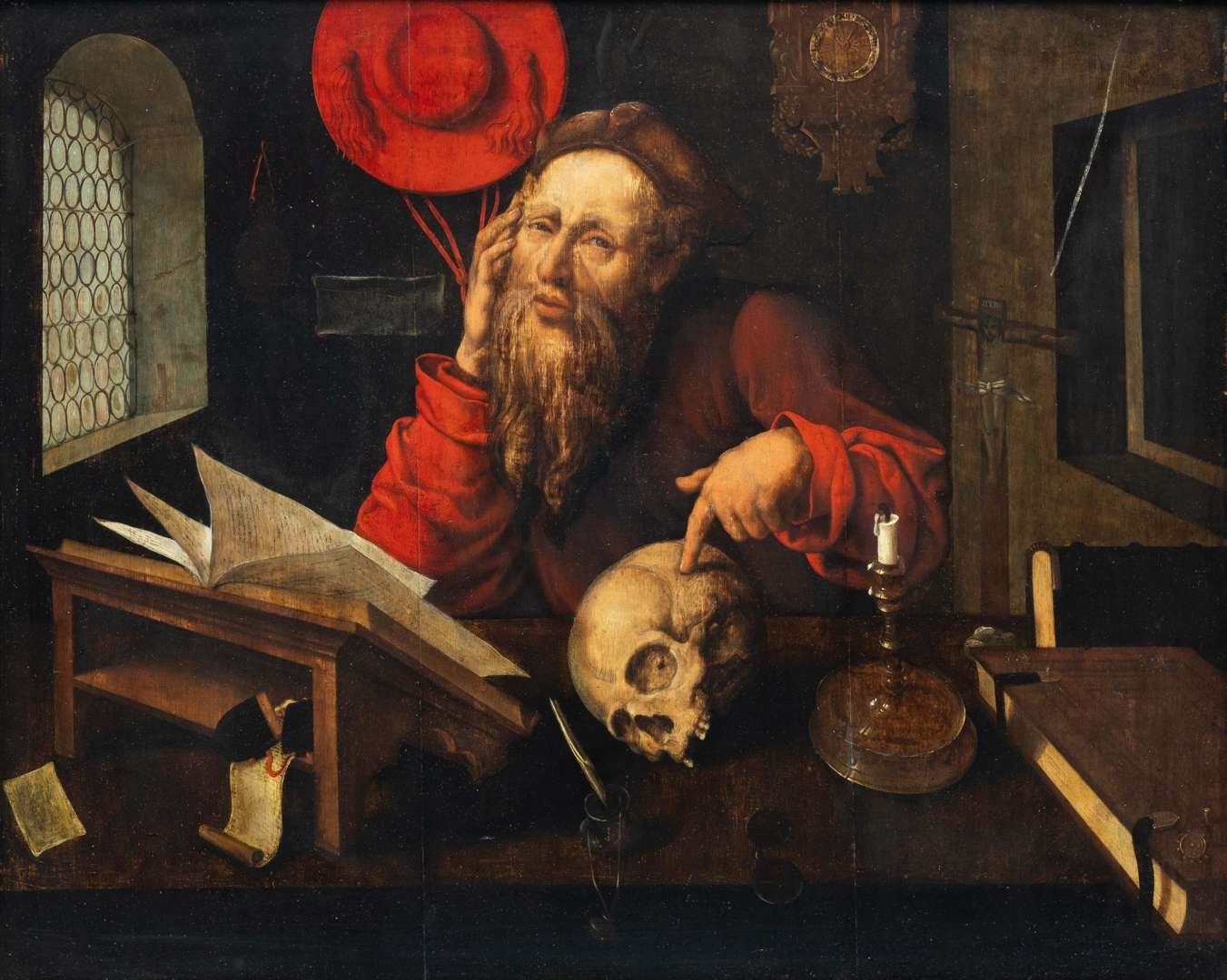 Joos Van Cleve | Saint Jerome in his study | MutualArt