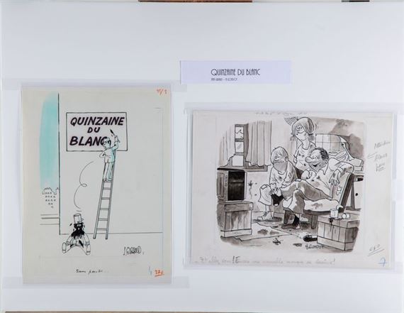 Jean Giraud | Collection of press drawings by Marcel Lallemand ...