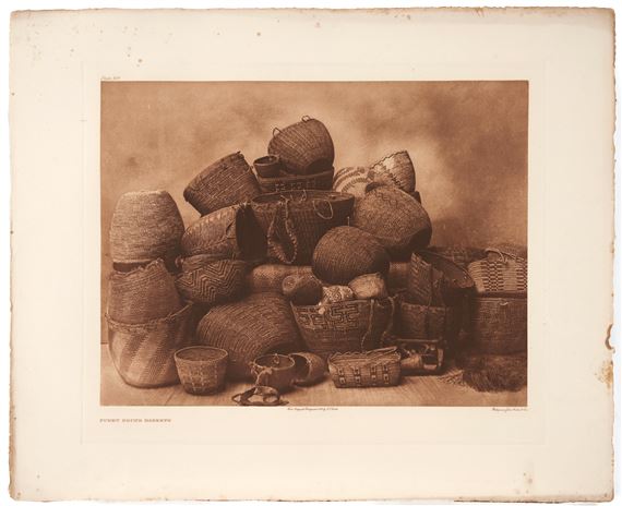 Edward S. Curtis | Puget Sound Baskets | MutualArt
