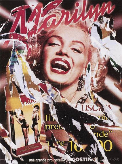 Mimmo Rotella | Cleopatra (1973) | MutualArt