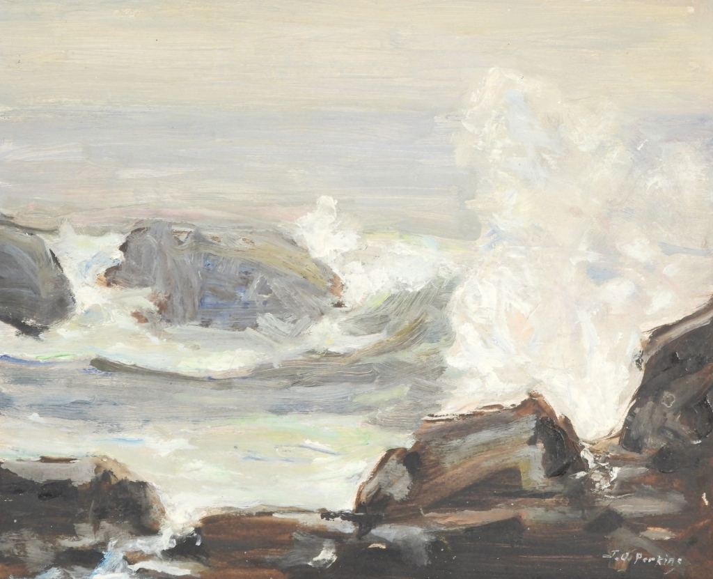 John Ure Perkins | PR John Ure Perkins Ocean Seascape Paintings (1875 ...