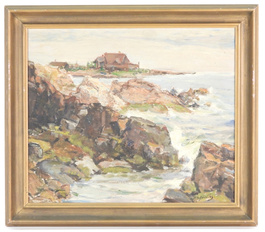 John Ure Perkins | PR John Ure Perkins Ocean Seascape Paintings (1875 ...