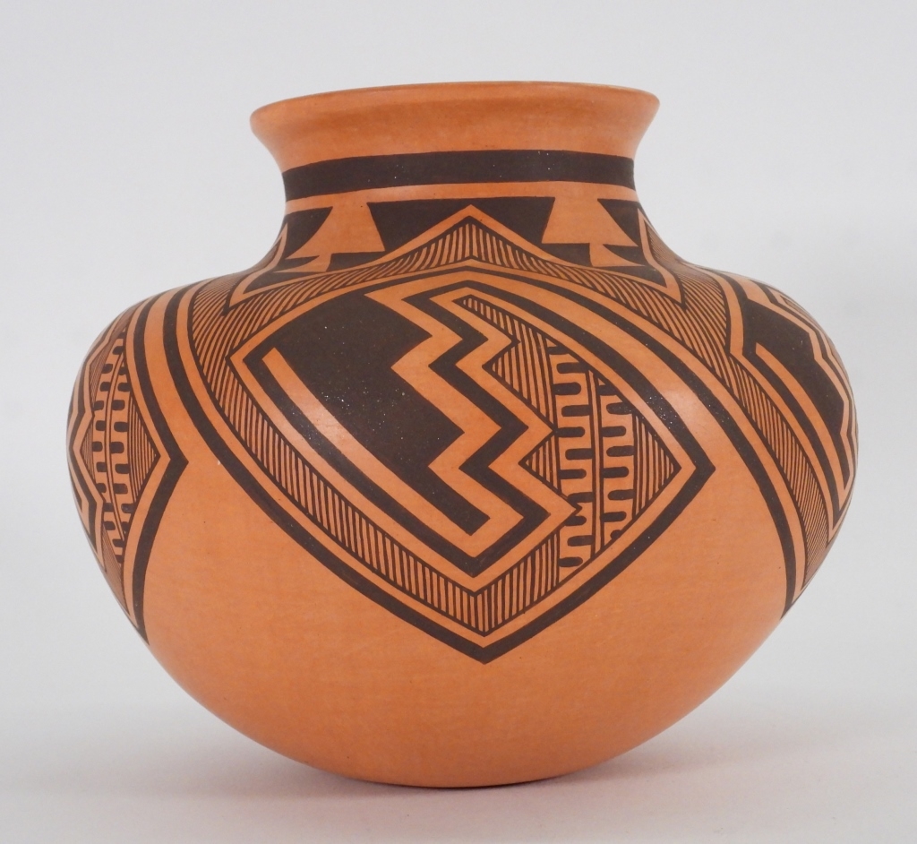 Randy Nahohai | 2PC Randy Nahohai Native American Pot & Bowl | MutualArt
