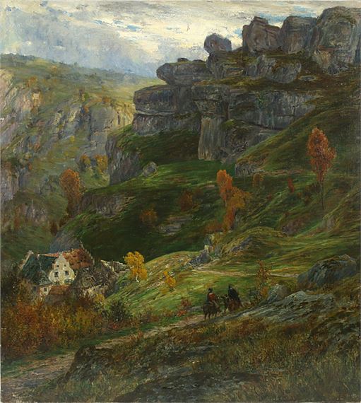 Max Merker | Barocke Ruine im Mittelgebirge | MutualArt