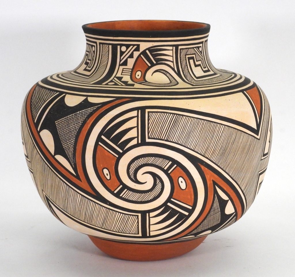 Randy Nahohai | Randy Nahohai Native American Zuni Pottery Vessel ...