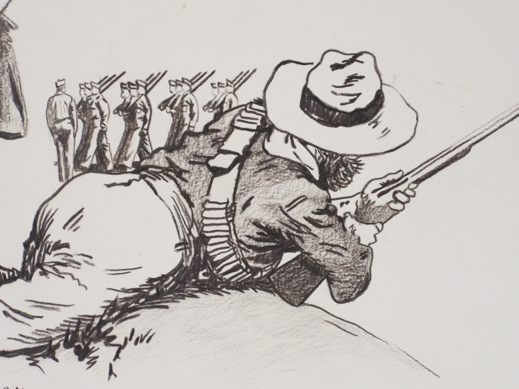 Mary Snowden | Mary Snowden Military Figure Illustration Drawing (1940 ...