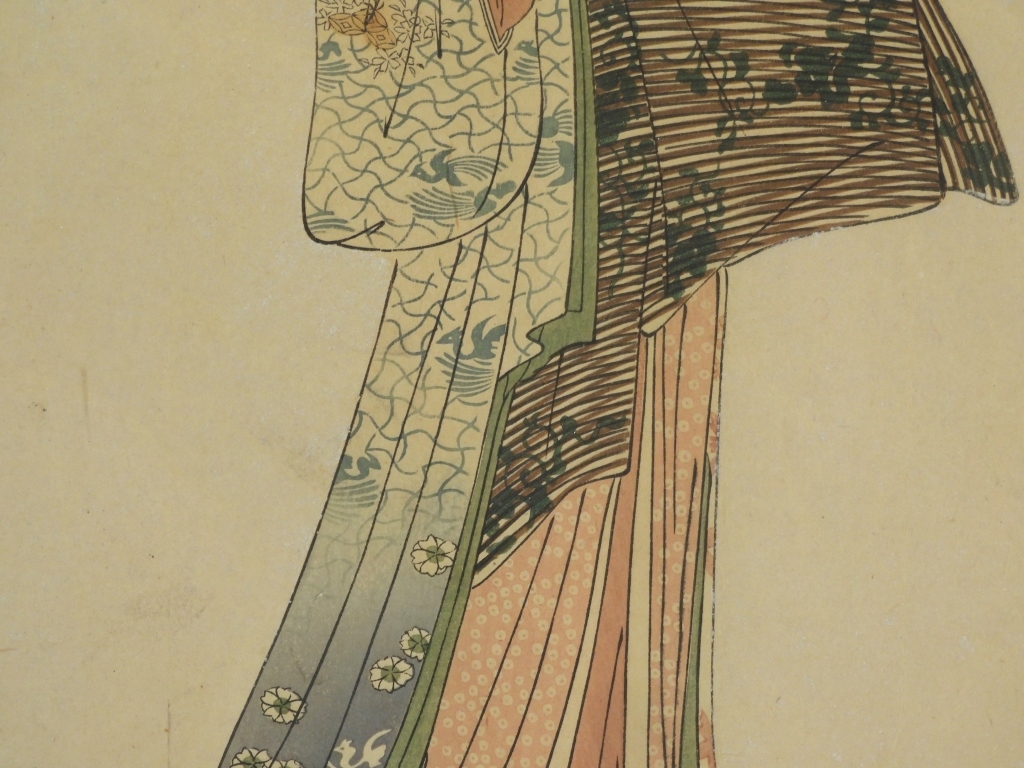 Hosoda Eishi | Eishi Hosoda Geisha Girl Woodblock Print | MutualArt