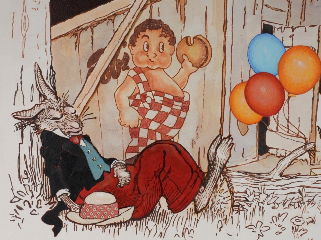 Mary Snowden | Mary Snowden Cat & Mouse WC Illustration Painting (1940 ...