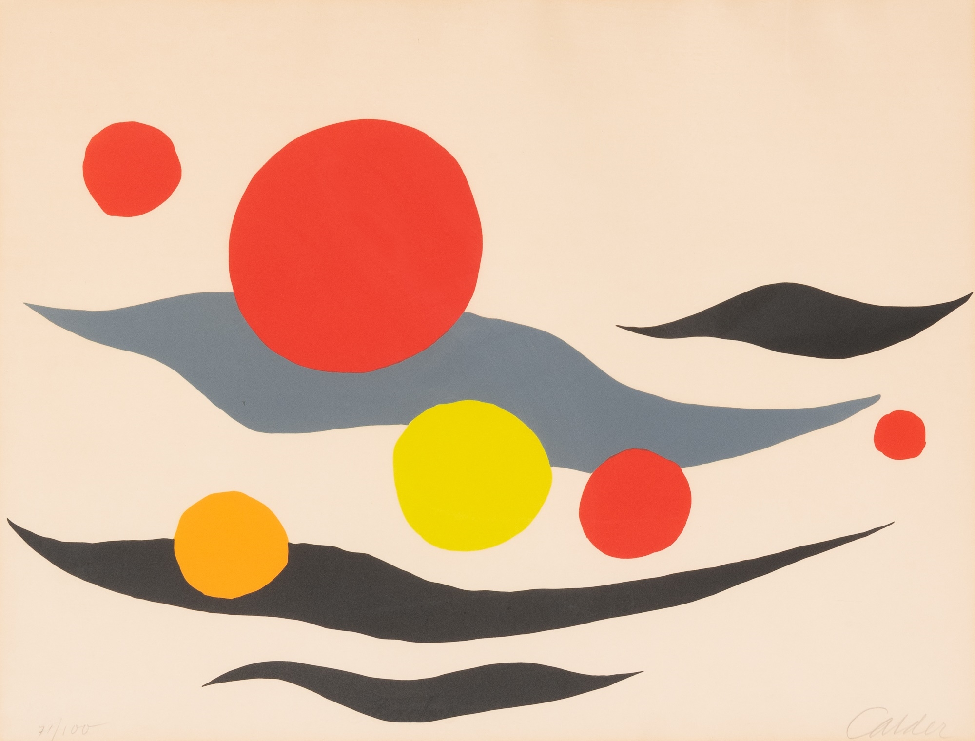 Alexander Calder | LE SOLEIL ROUGE (Circa 1970) | MutualArt
