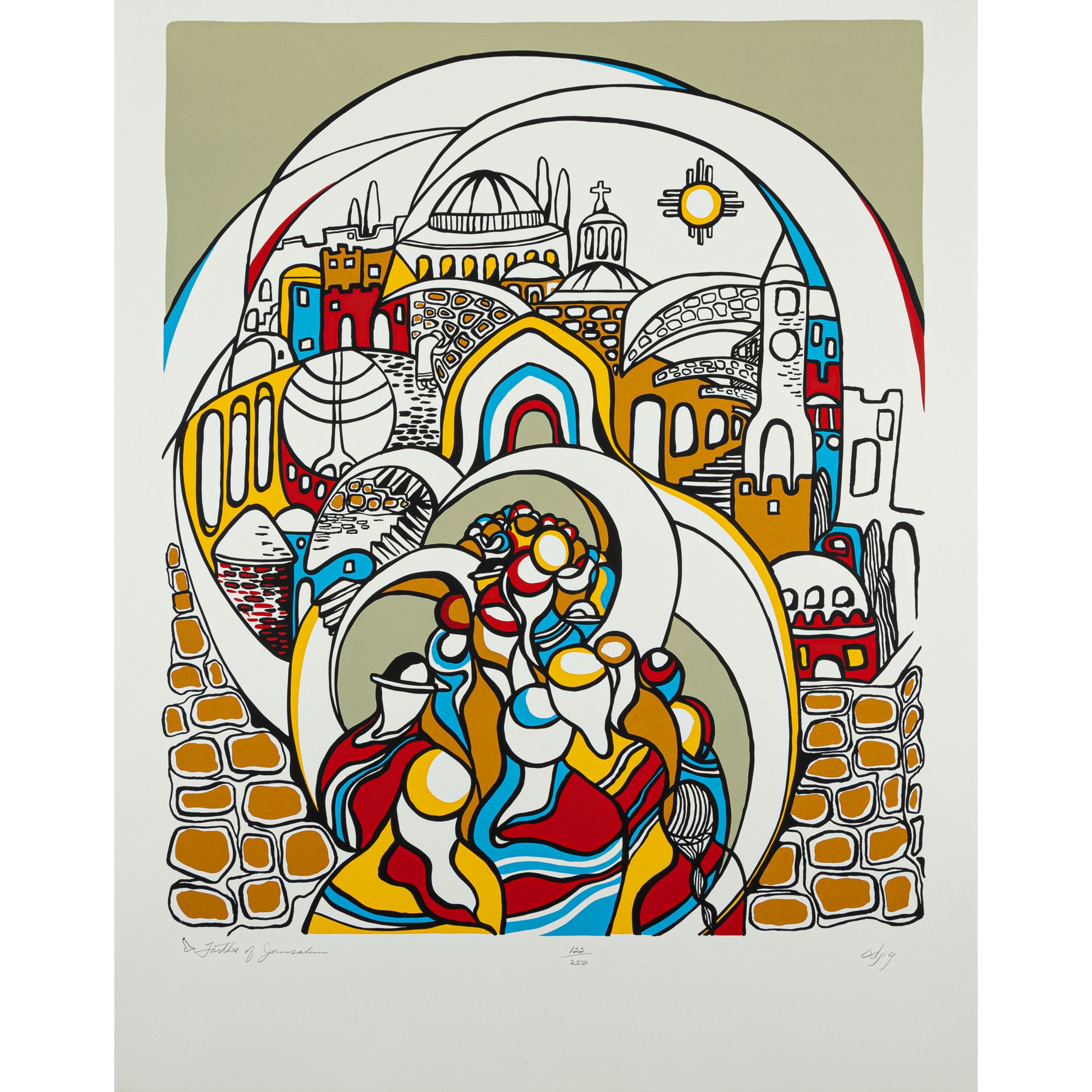 Daphne Odjig | FAITHS OF JERUSALEM | MutualArt