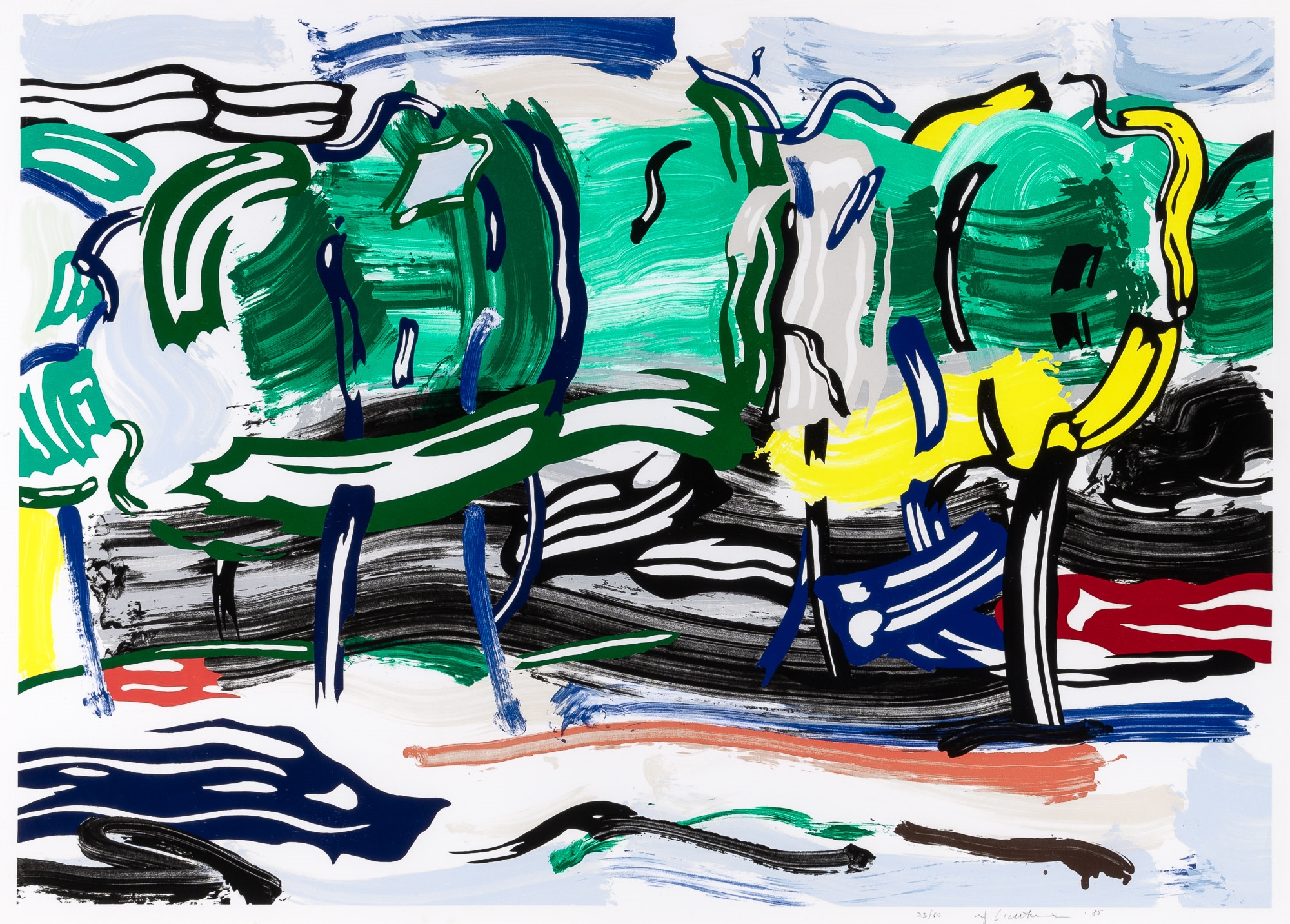 Roy Lichtenstein | Color lithograph (1985) | MutualArt