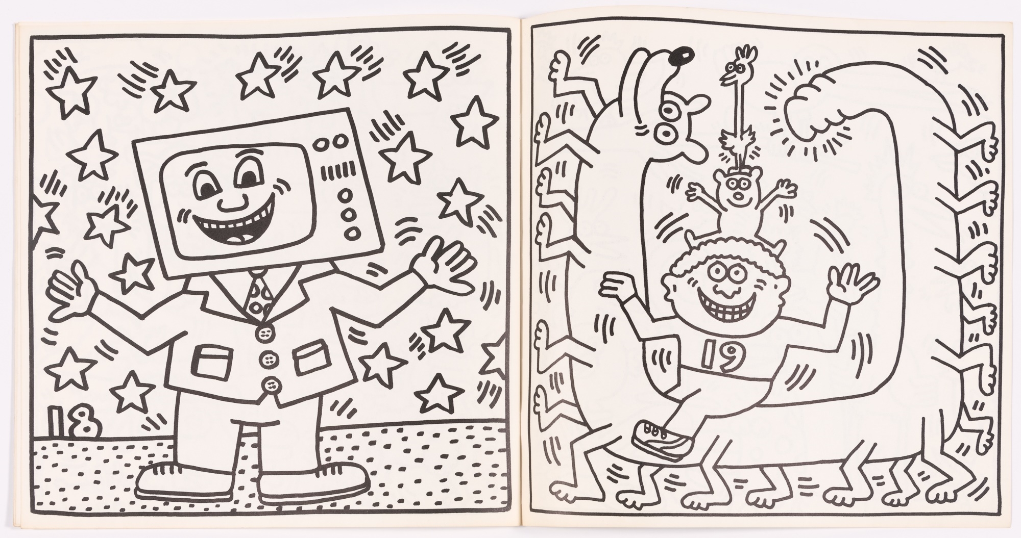 Keith Haring | COLORING BOOK (1985) | MutualArt