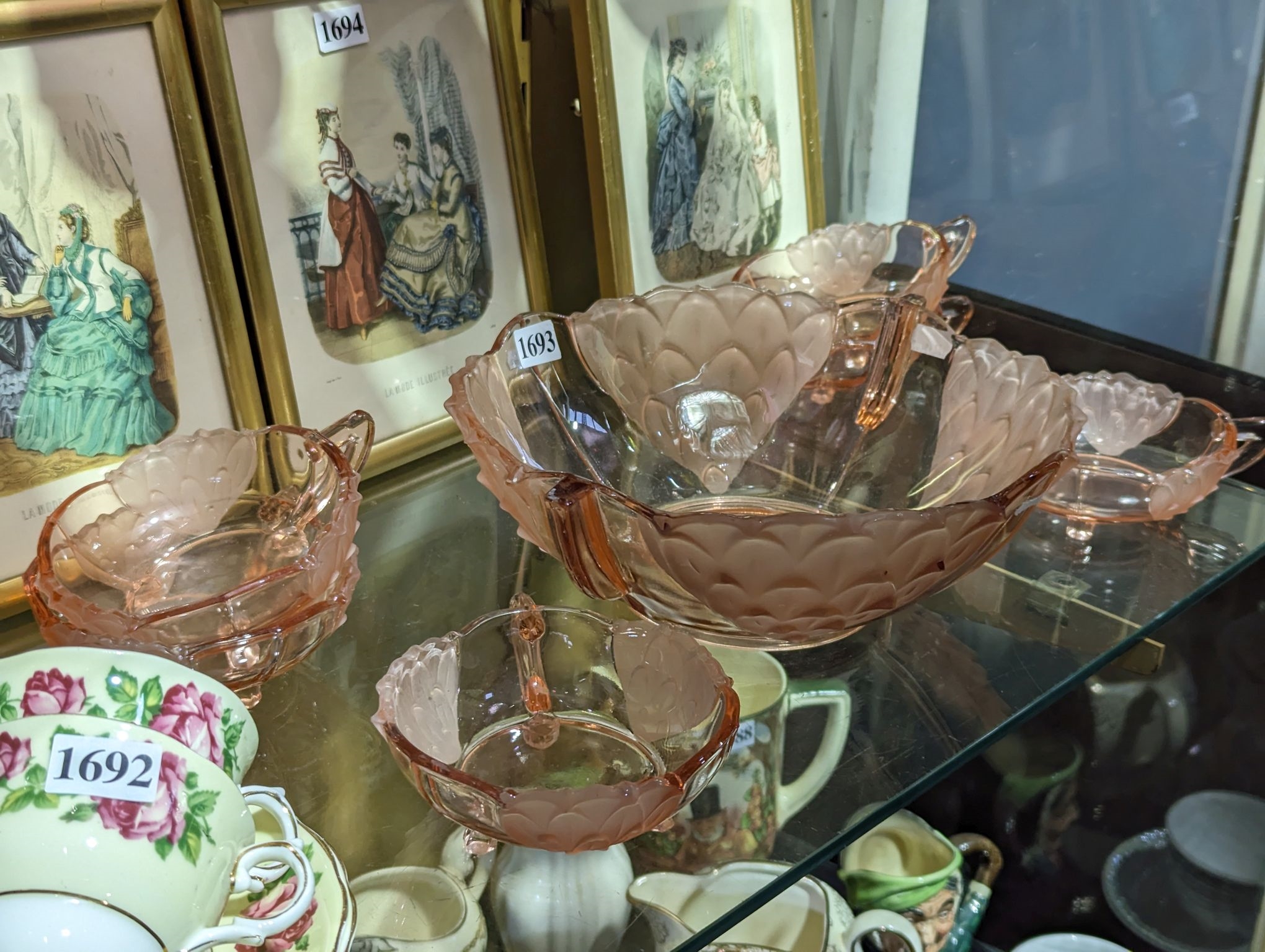 Art Deco School, 20th Century | PINK ART DECO DESSERT SET | MutualArt