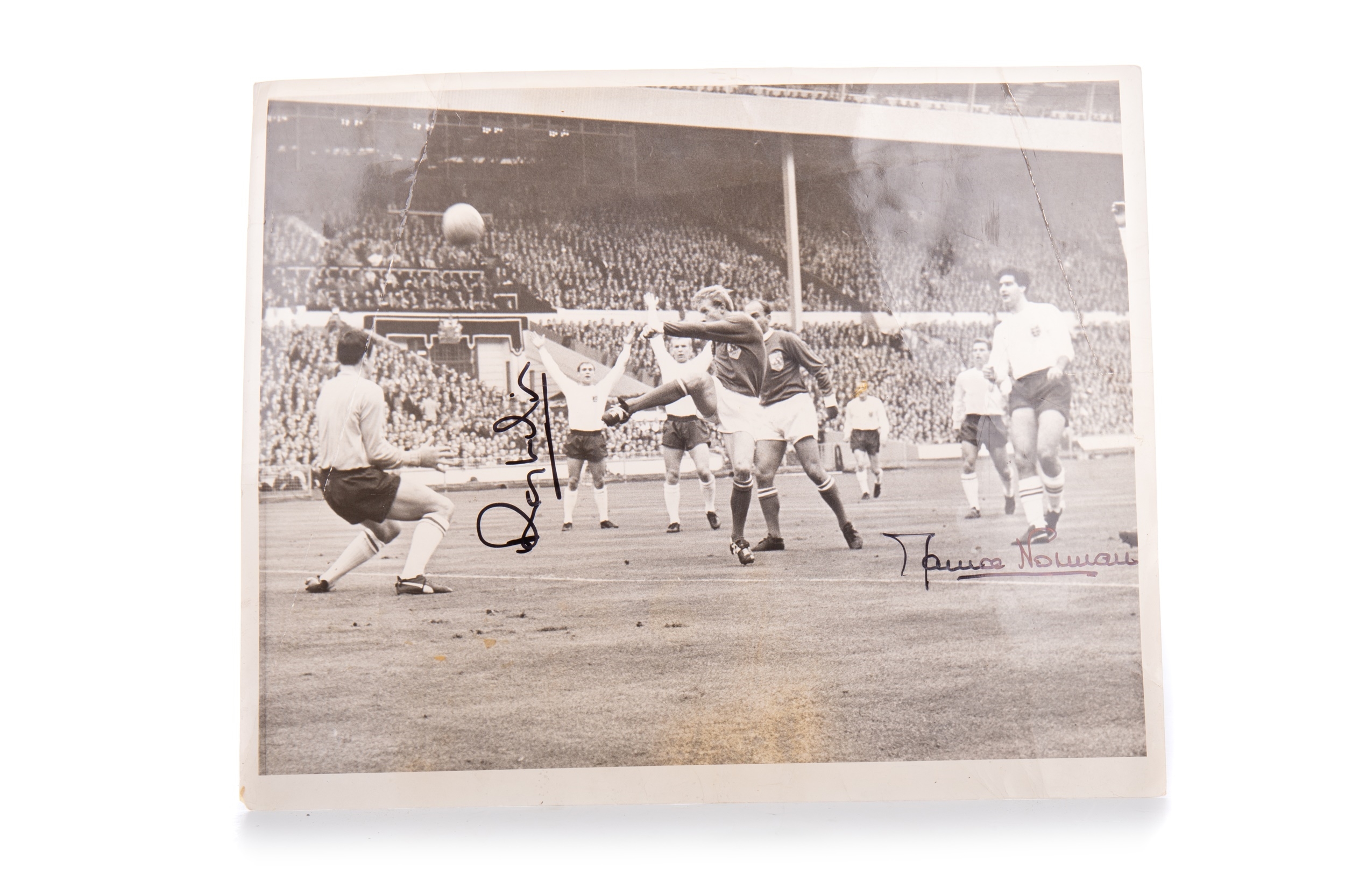 Ray Wilson | RAY WILSON AND MAURICE NORMAN OF ENGLAND, SIGNED PRESS ...