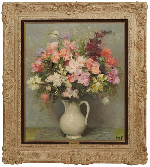 Marcel Dyf | Still Life with Vase of Flowers, | MutualArt