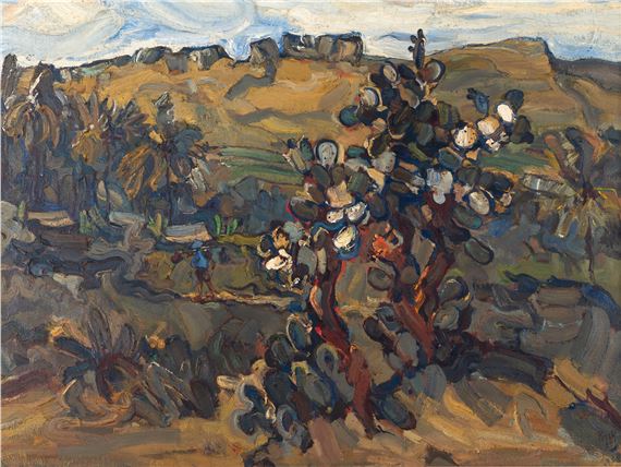 Emil Rizek | A Man Crossing a Bamboo Bridge, Bandung (Circa 1933 ...