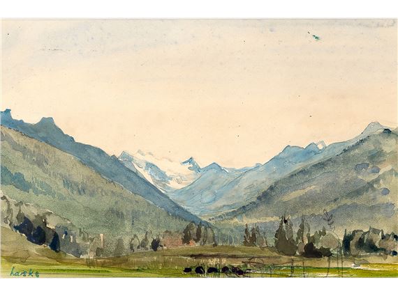 Oskar Laske | View of the Dachstein | MutualArt