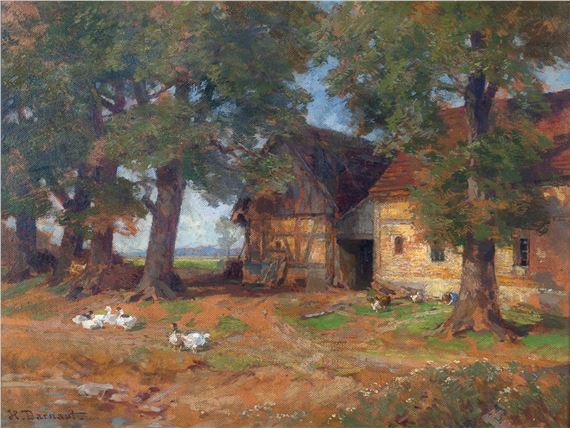 Hugo Darnaut | Scene in the Park of Plankenberg, Castle | MutualArt