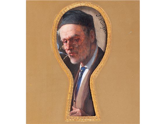 Josef Kinzel | The pipe smoker | MutualArt