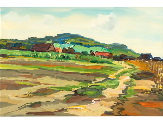 Emil Rizek | A Man Crossing a Bamboo Bridge, Bandung (Circa 1933 ...