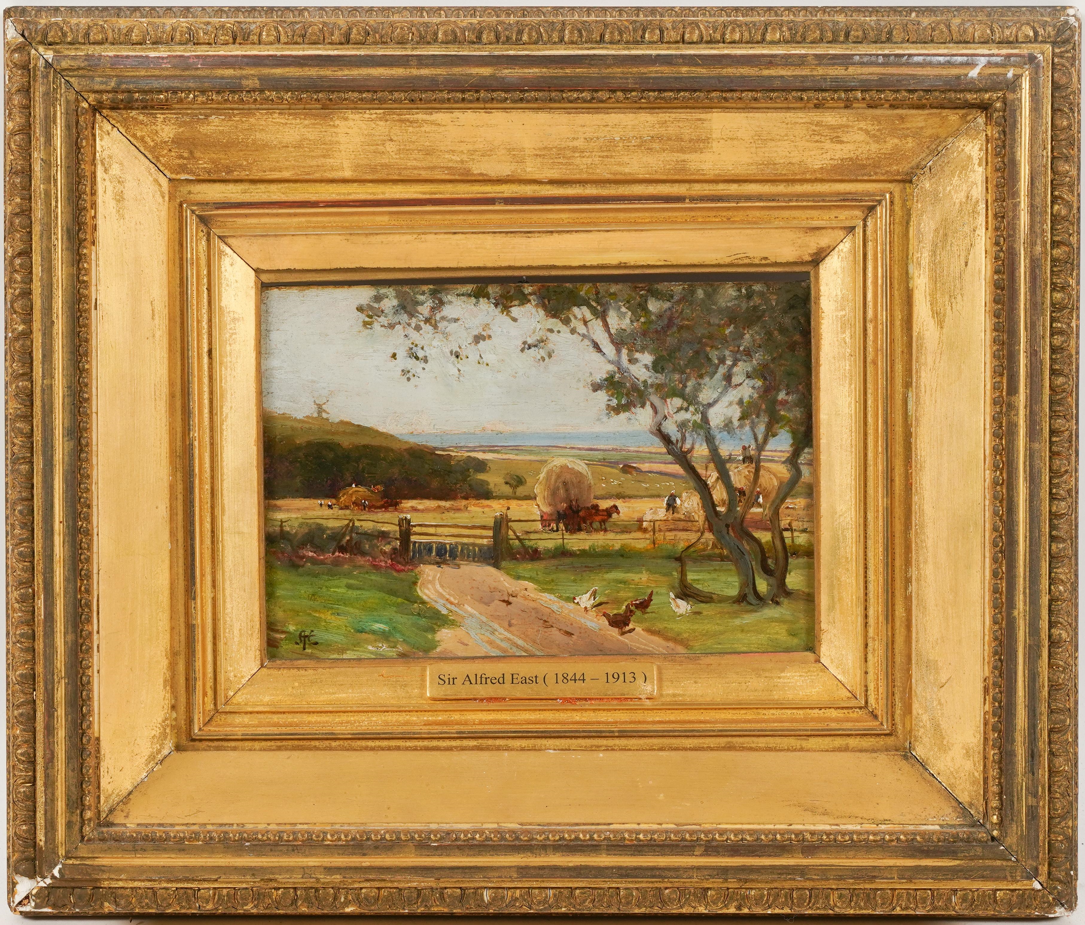 Sir Alfred East | Alfred East (1849-1913): Farm Landscape | MutualArt