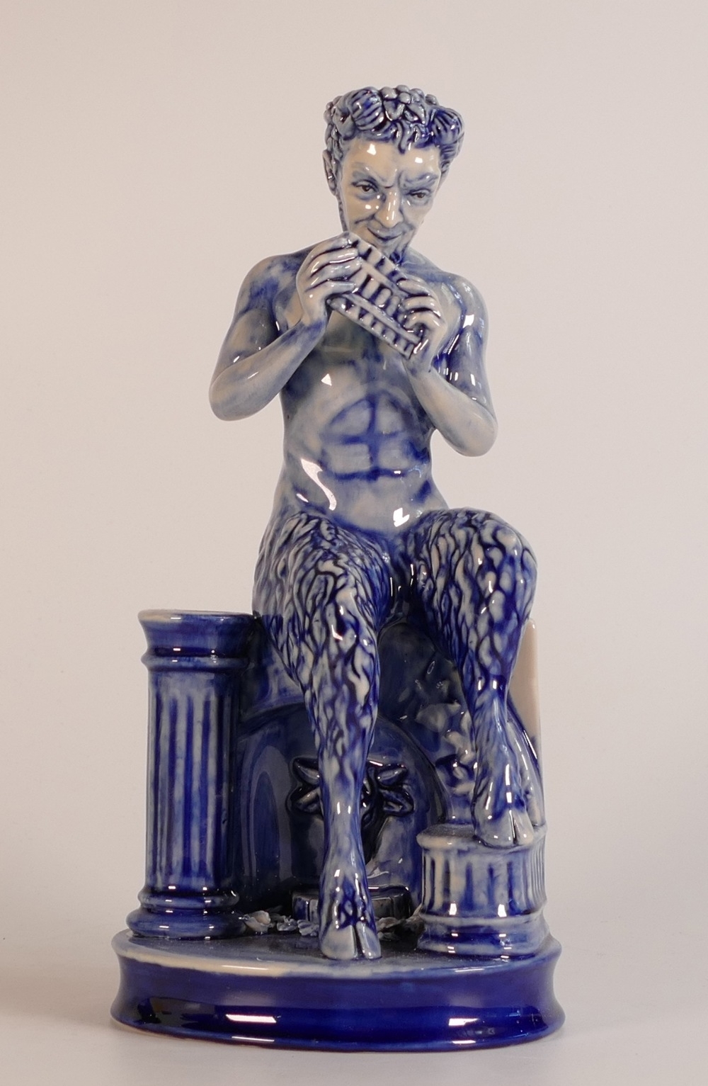 Kevin Francis | Kevin Francis / Peggy Davies blue glaze figure Pan ...