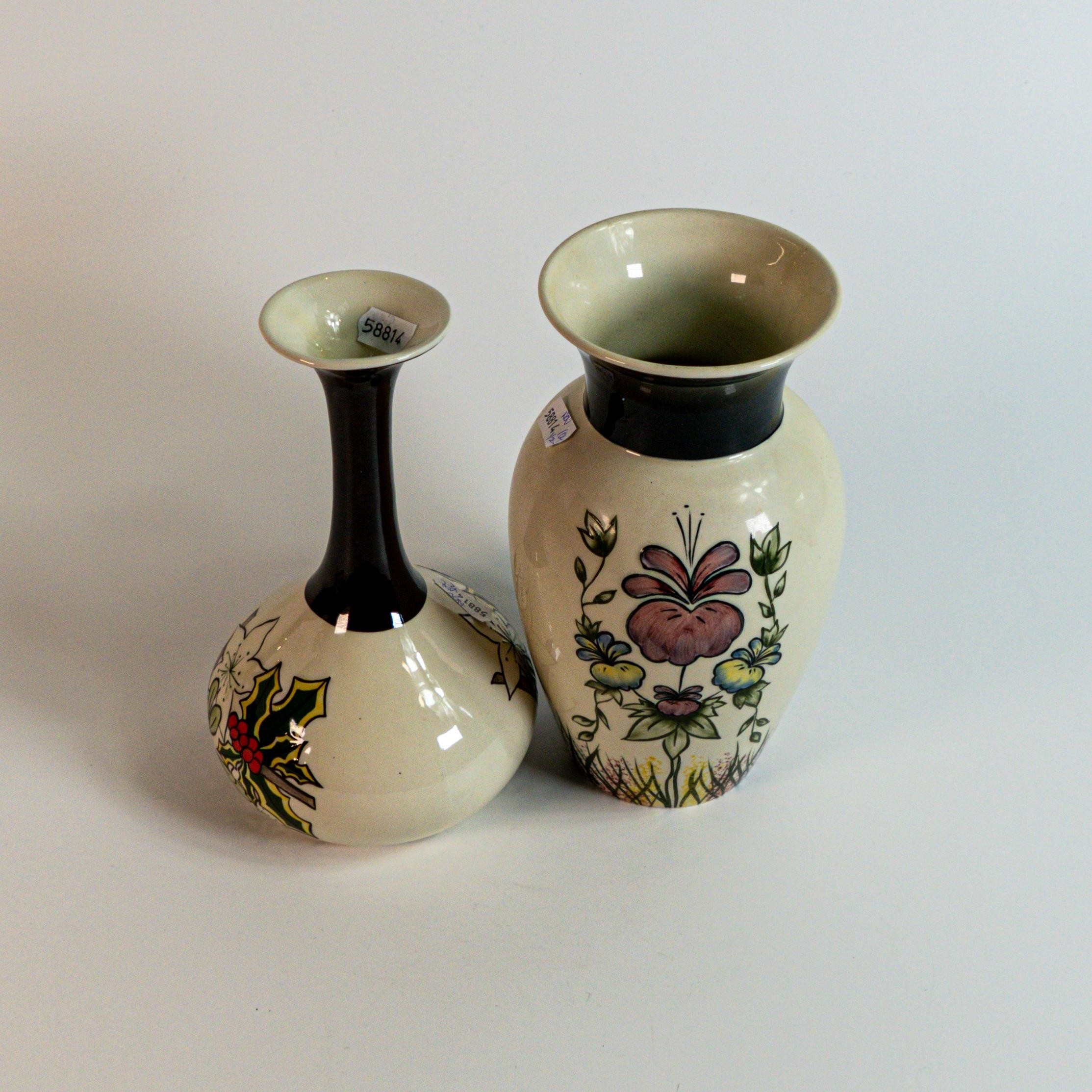 Lorna Bailey | Lorna Bailey Pansy & Winter pattern vases, limited ...