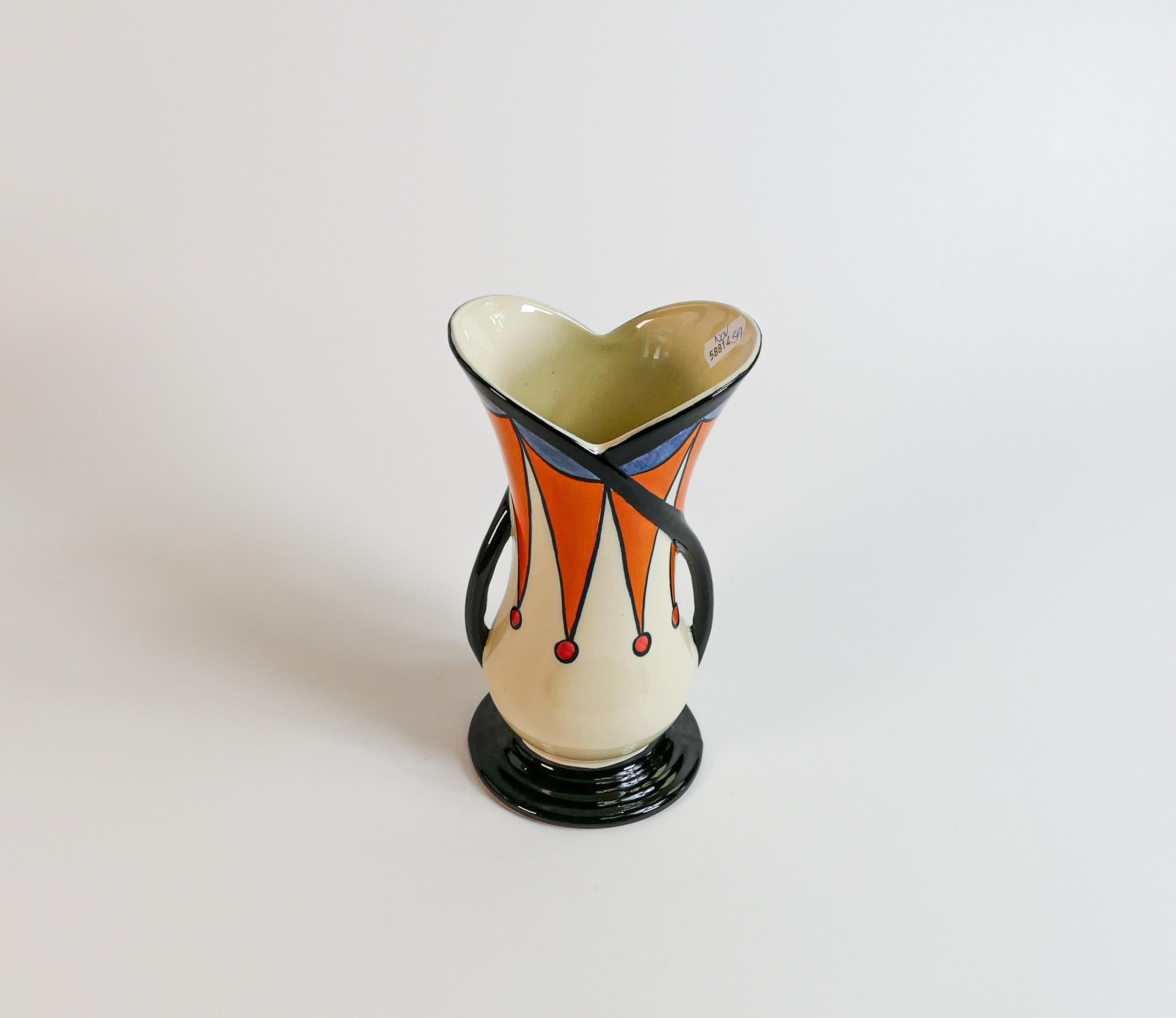 Lorna Bailey | Lorna Bailey large Circus pattern twin handled vase, Old ...