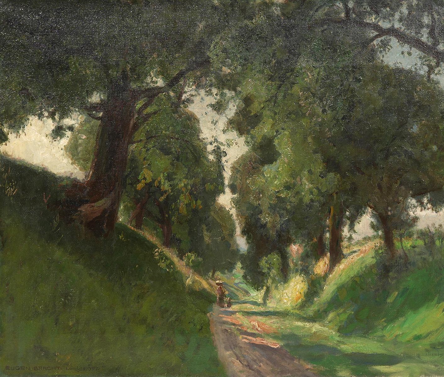Eugen Felix Prosper Bracht | Eugen Bracht 'Forest Before Sunset ...