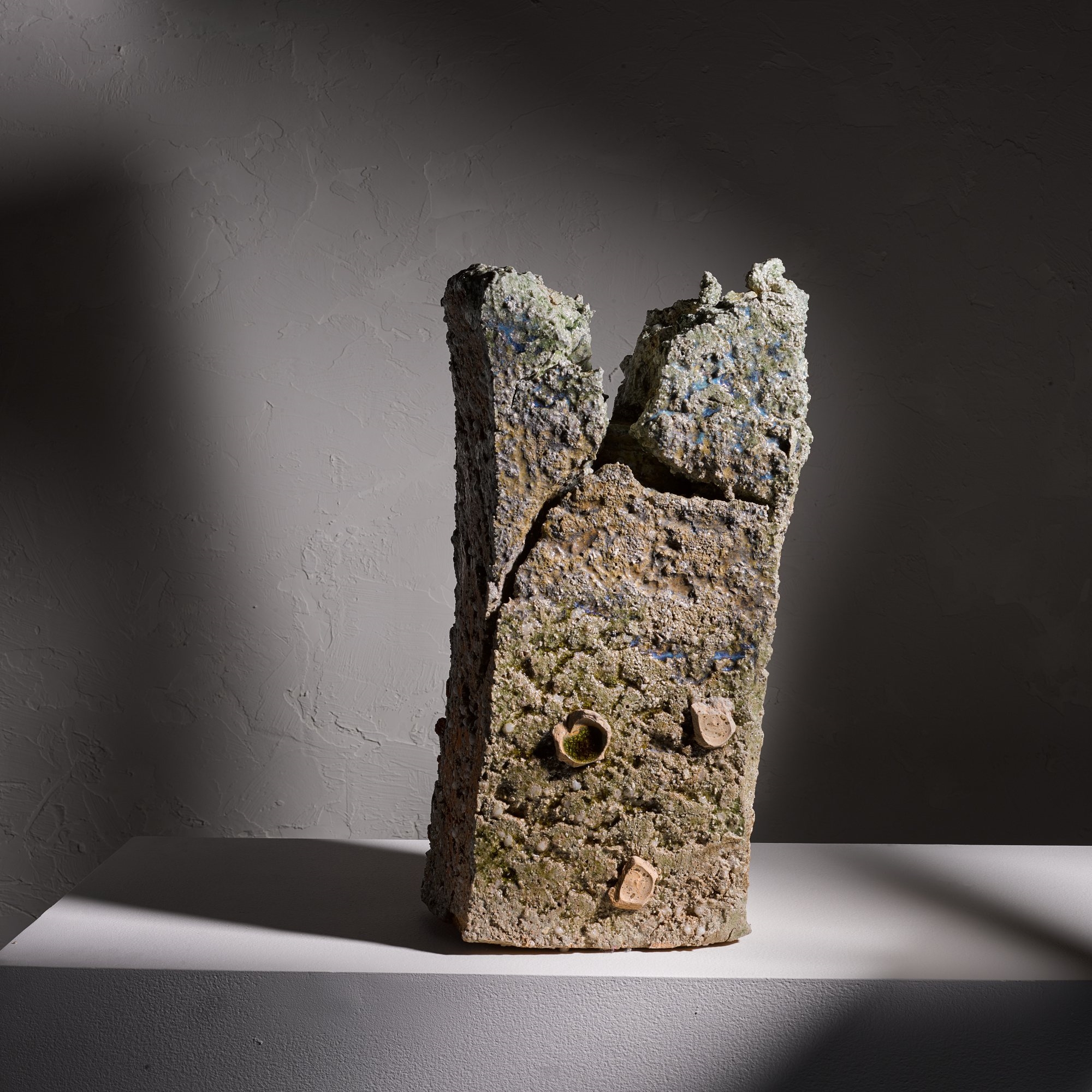 Kai Tsujimura | Faceted stoneware flower vase | MutualArt