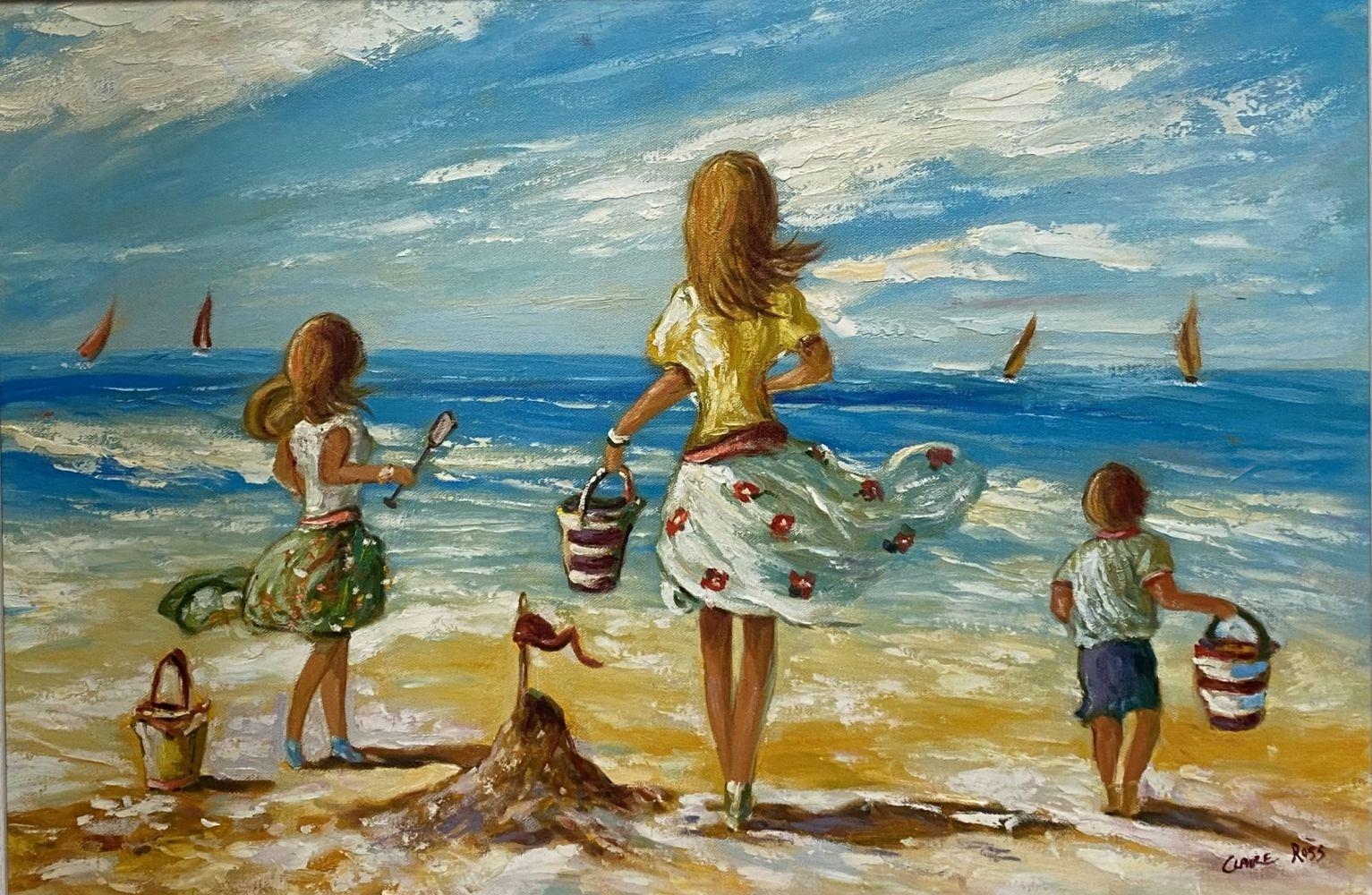Claire Ross | BEACH DAY | MutualArt