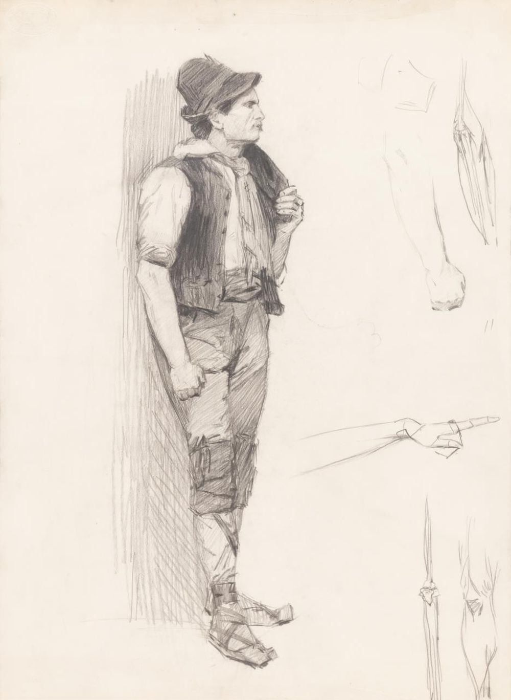 Edward Hopper | 2-SIDED FIGURAL DRAWING | MutualArt