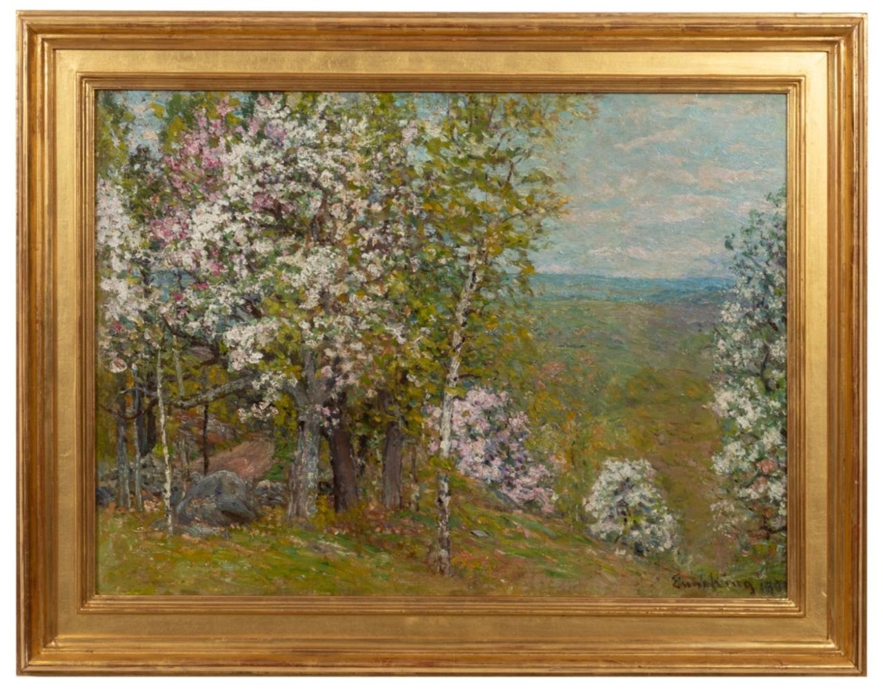 John J. Enneking | SPRING LANDSCAPE O/CB, John Joseph Enneking ...