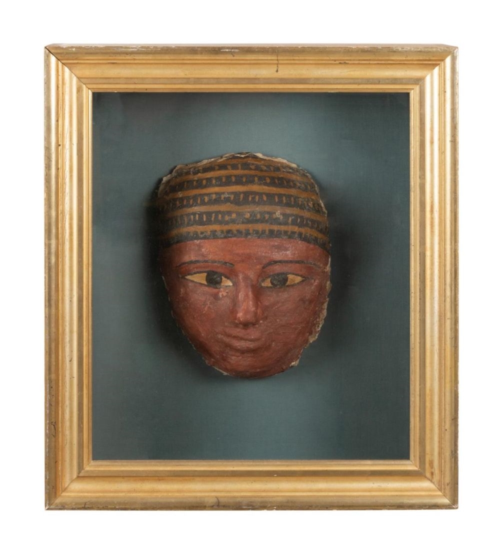 Egyptian School | EGYPTIAN CARTONNAGE MUMMY MASK | MutualArt