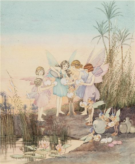 Ida Rentoul Outhwaite | The Waterfall Fairy | MutualArt