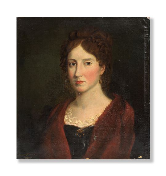 Raja Jivan Ram | A portrait of Penelope Gwatkin, wife of Major-General ...