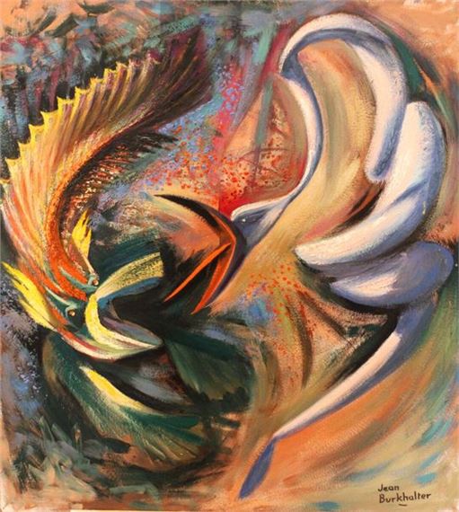 Jean Burkhalter | 110 x 100cm (Circa 1965) | MutualArt