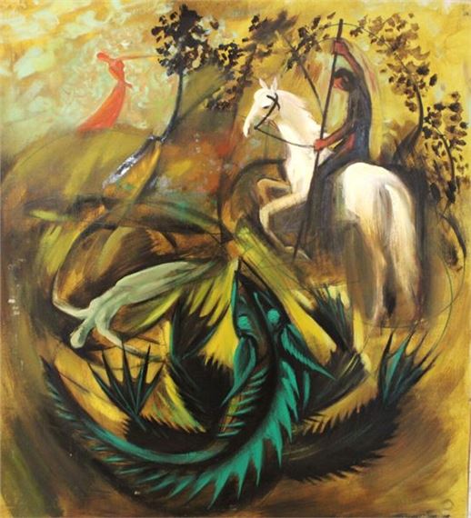 Jean Burkhalter | 110 x 100cm (Circa 1975) | MutualArt