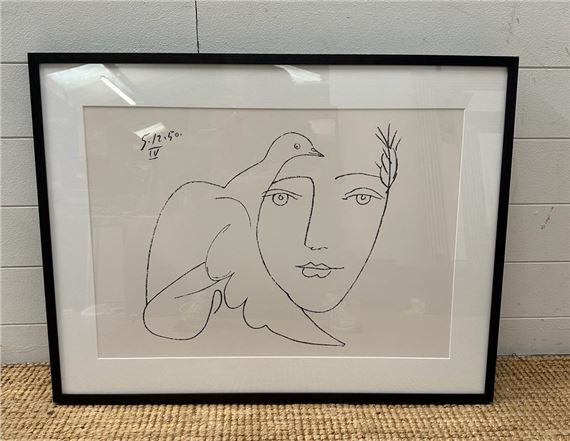Pablo Picasso | A framed print of Picassos The Face of Peace 45cm x ...