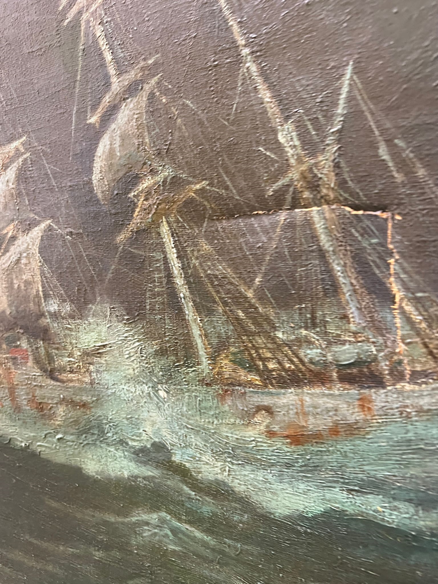 George Fagan Bradshaw | Ship on a stormy sea | MutualArt