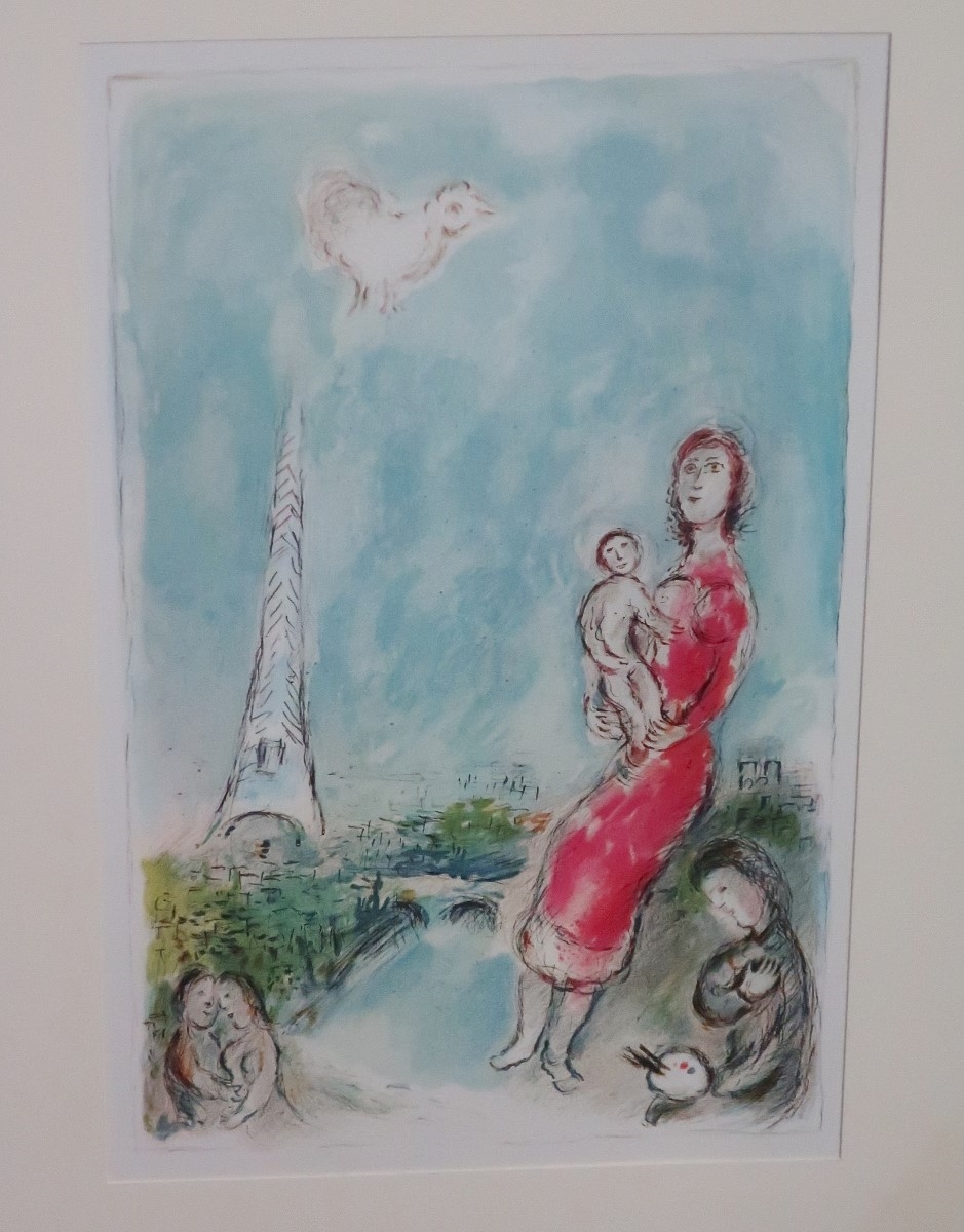 Marc Chagall | Marc Chagall (1887-1985) Maternité rouge (1981) | MutualArt