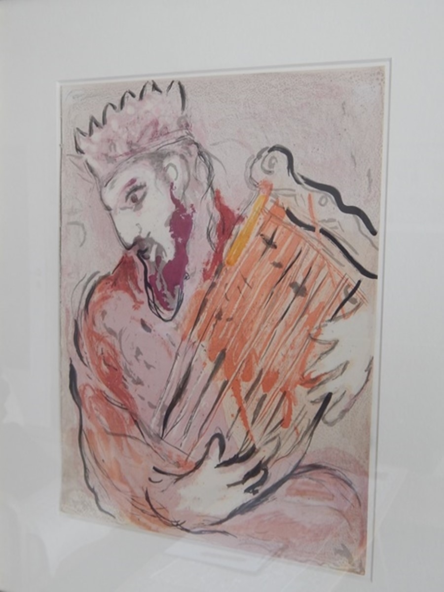 Marc Chagall | Marc Chagall (1887-1985) David with the Harp | MutualArt