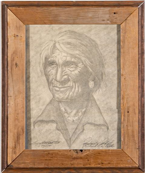 Richard A. Roberts | Portrait Of A Native American Woman | MutualArt